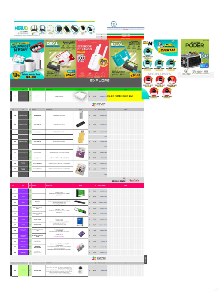 24.05..24 - Lista de Precios Meruq - Technology | PDF | Unidad de estado sólido | Informática