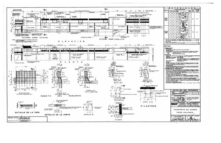 T 34.3.1 Parapeto de Acero para Calzada | PDF