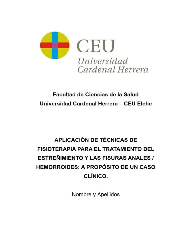 TFM Modelo Caso Clínico 2 | PDF | Pelvis | Dolor