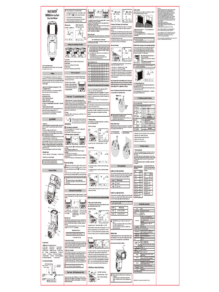 NEEWER NW655 Set Top Flash User Manual | PDF