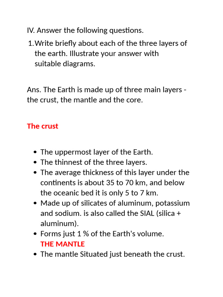 Class 7 Chapter 2 Geography | PDF | Rock (Geology) | Sedimentary Rock