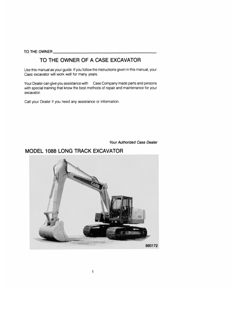 truckmanualshub.com_Case 1088 Long Track Excavator Shop Manual | PDF