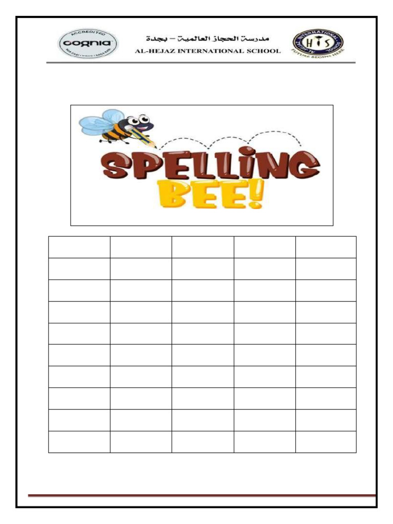 G6-Spelling Bee Contest Y 2023 - 2024 2 | PDF
