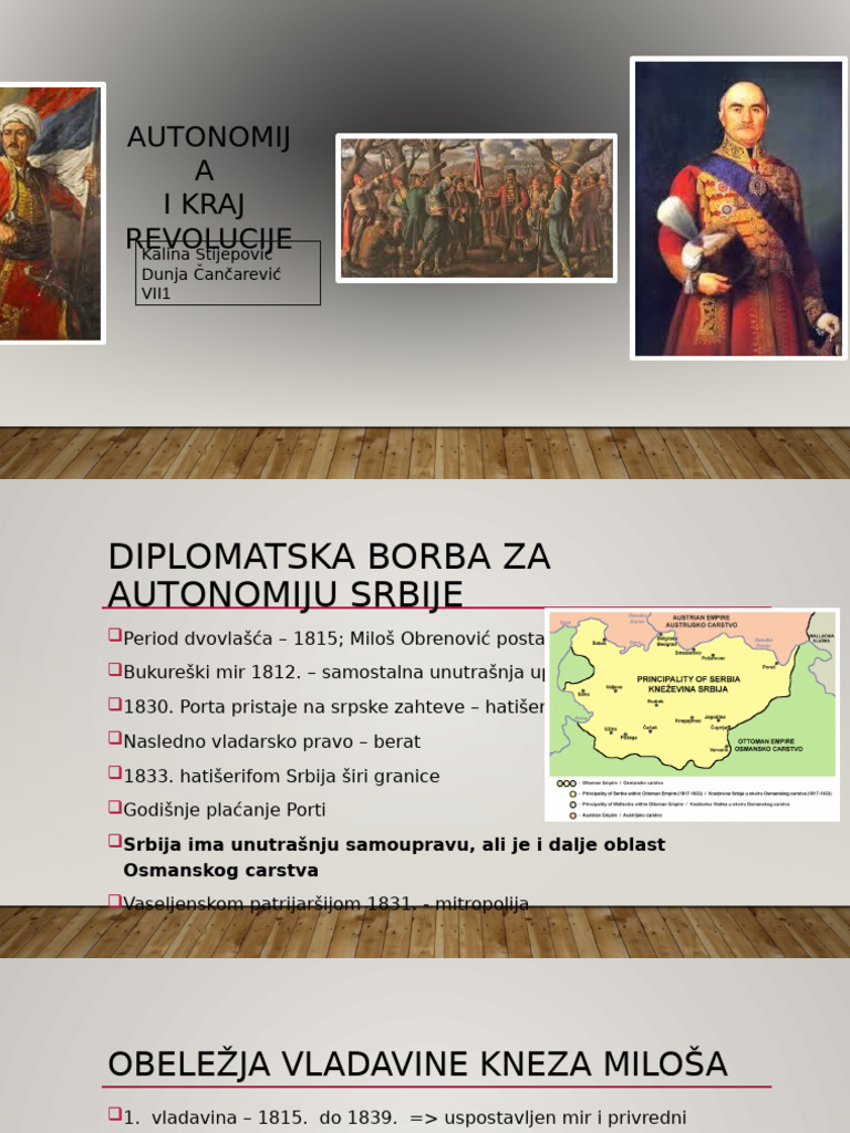 Autonomija I Kraj Srpske Revolucije | PDF