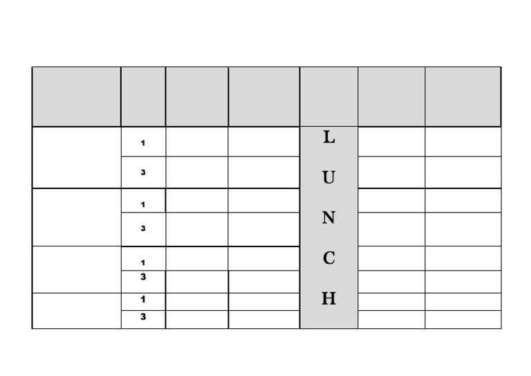 TIMETABLE MID term 2 EDITED | PDF