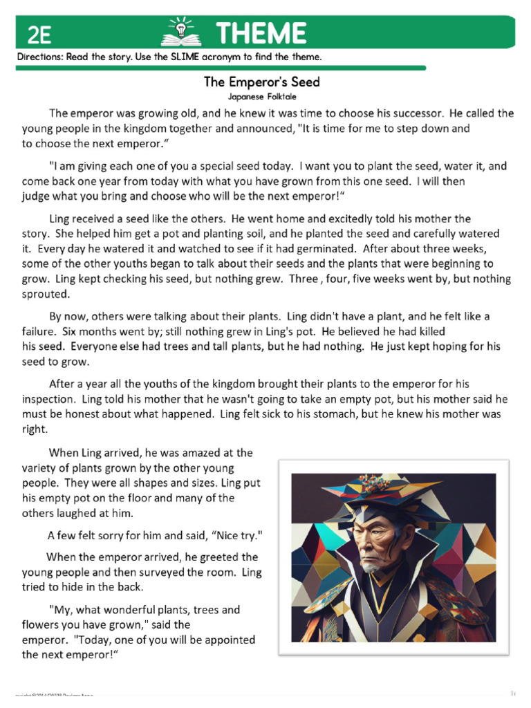 1b. Emperor's Seed - Story | PDF