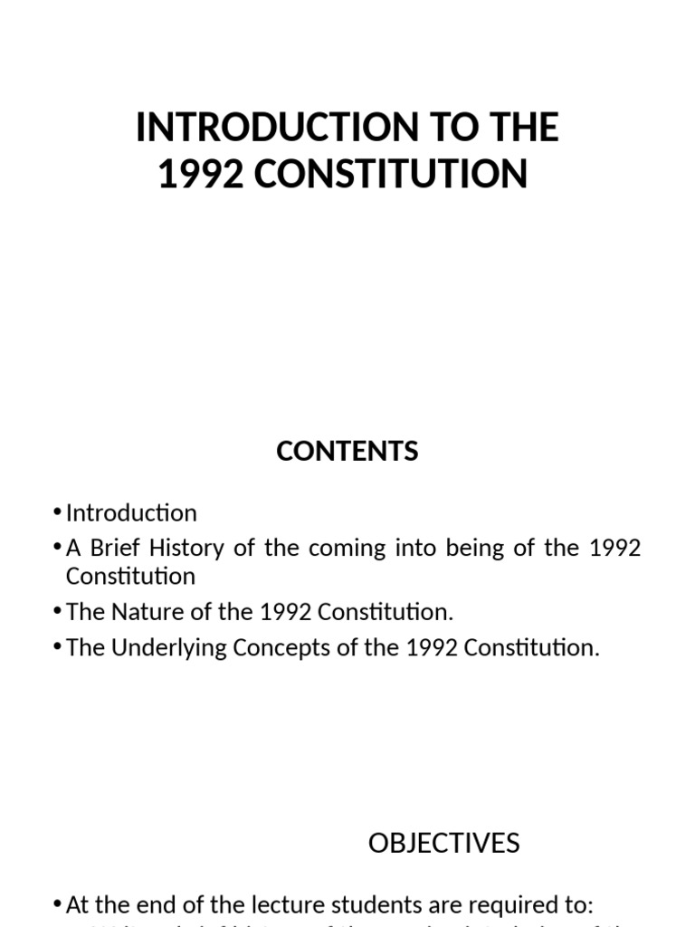 New The 1992 Constitution | PDF | Constitution | Justice