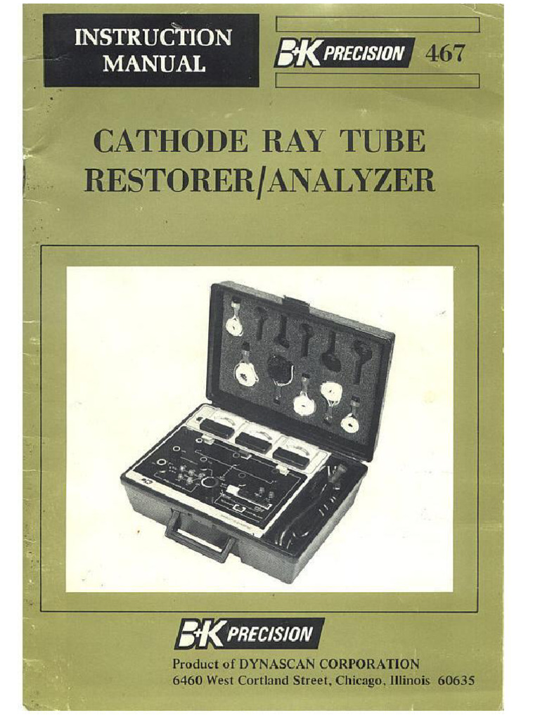 BK467 Manual | PDF