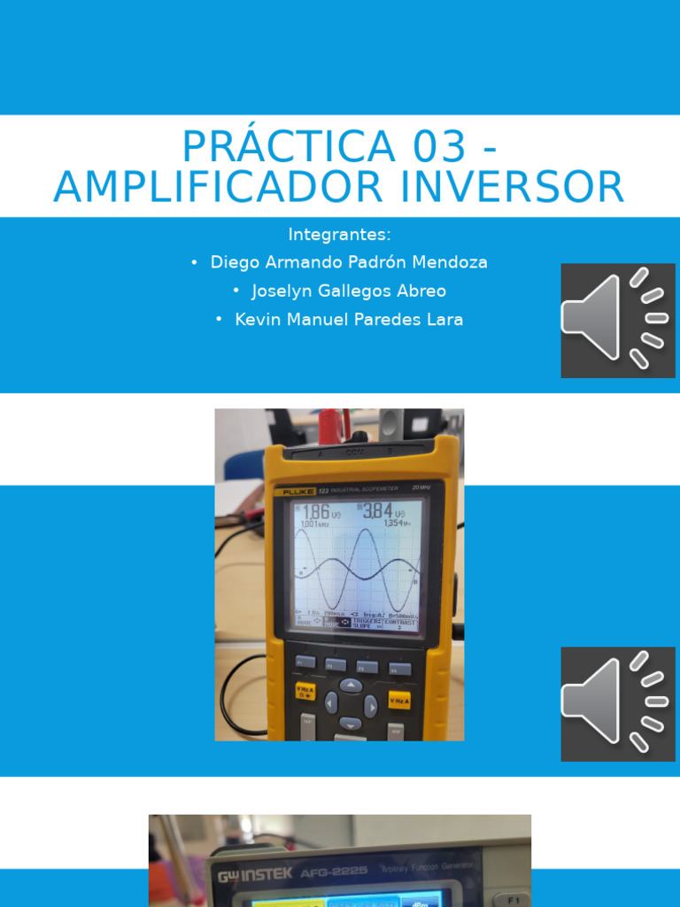 Practica 03 - Amplificador Inversor | PDF