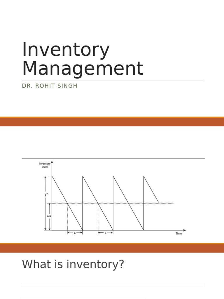 Inventory Management Final | PDF | Inventory | Demand