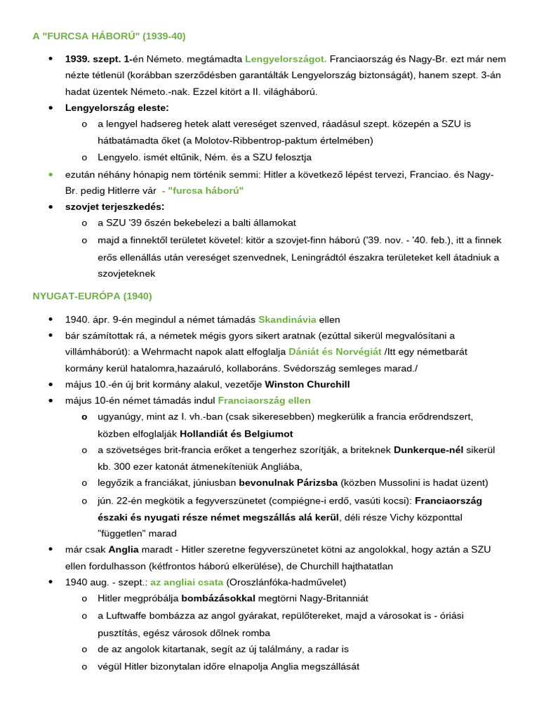 II.világháború | PDF