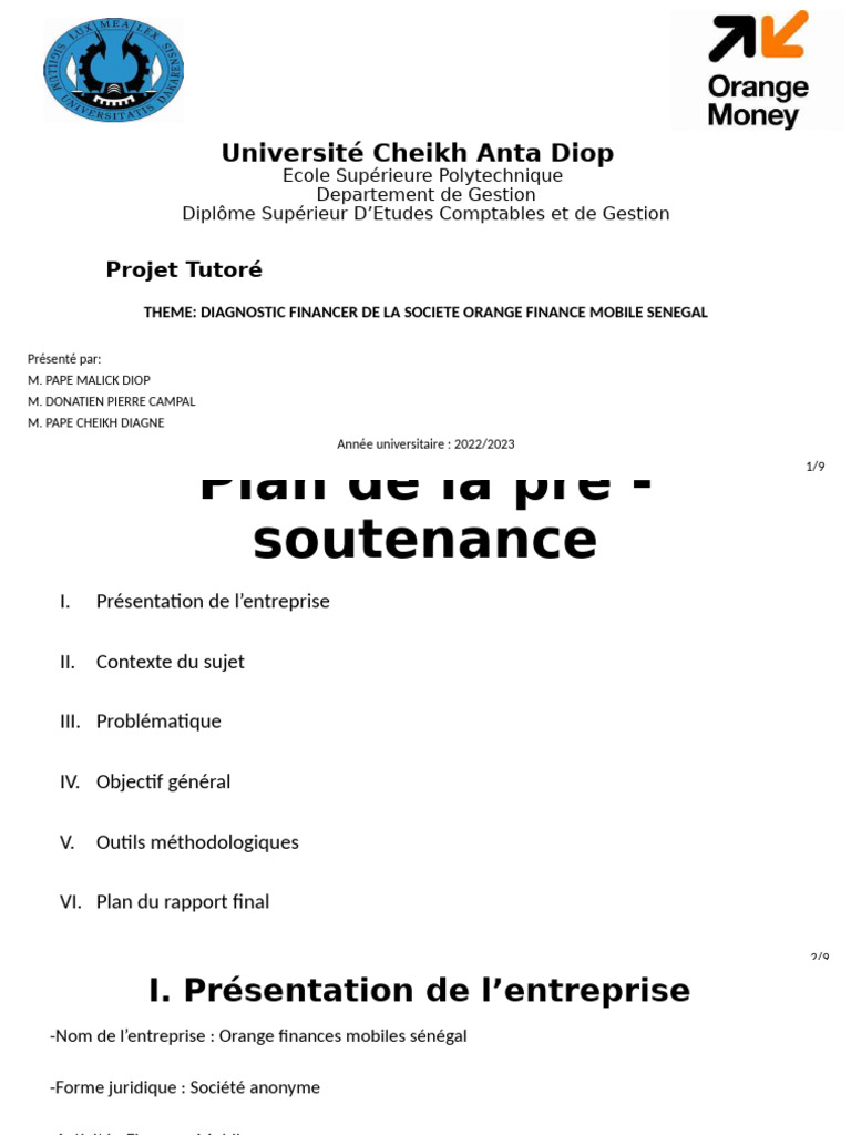 PrÃ© Soutenance | PDF | Business | Économie