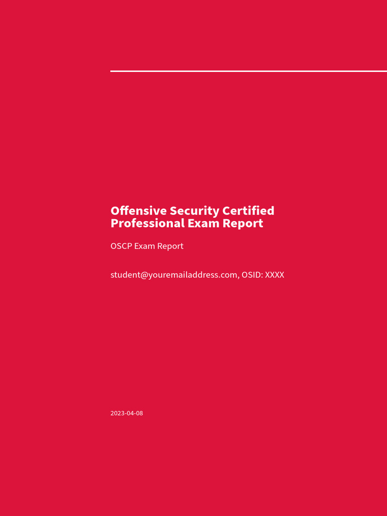OSCP Exam Report Template - OS - v2 | PDF | Penetration Test | Secure ...