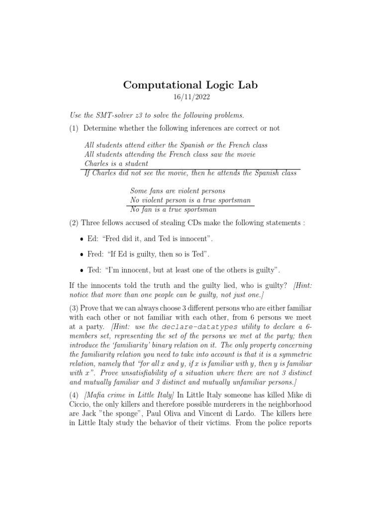 Lab16 11 22 | PDF | Logic