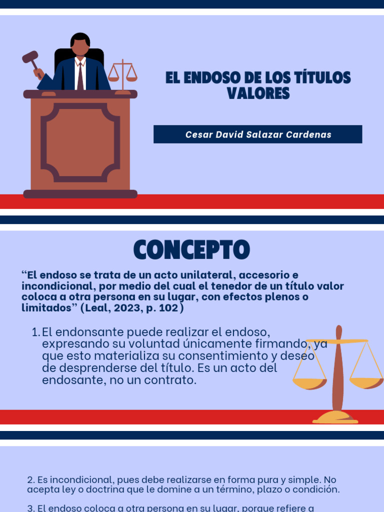 Endoso de Títulos Valores | PDF | Cheque