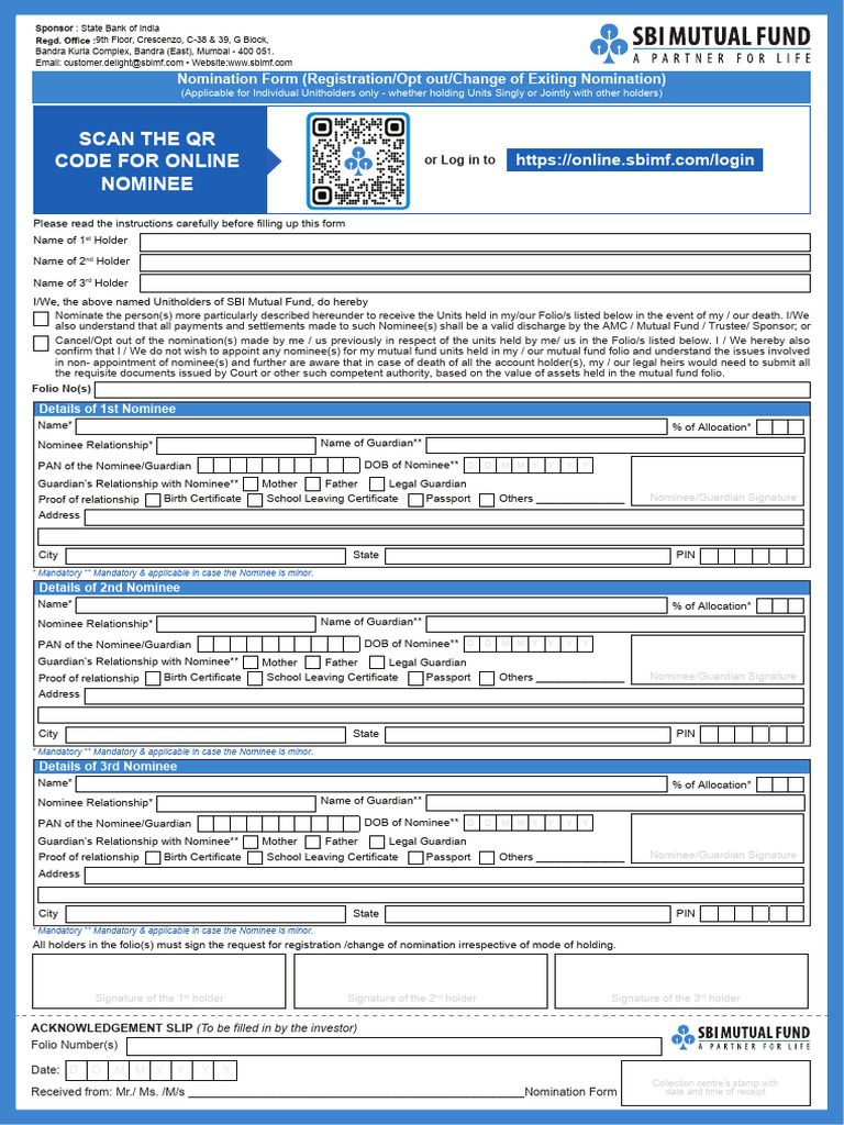 Nomination Form | PDF | Birth Certificate