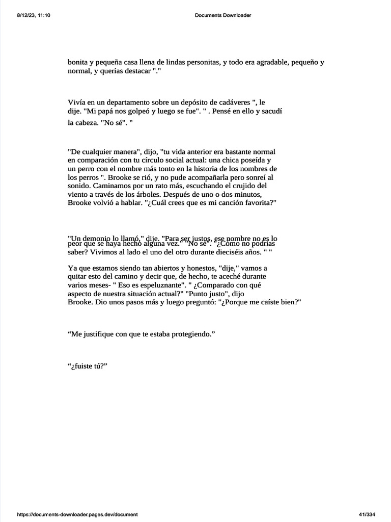 Diálogo entre amigos en un mundo extraño | PDF