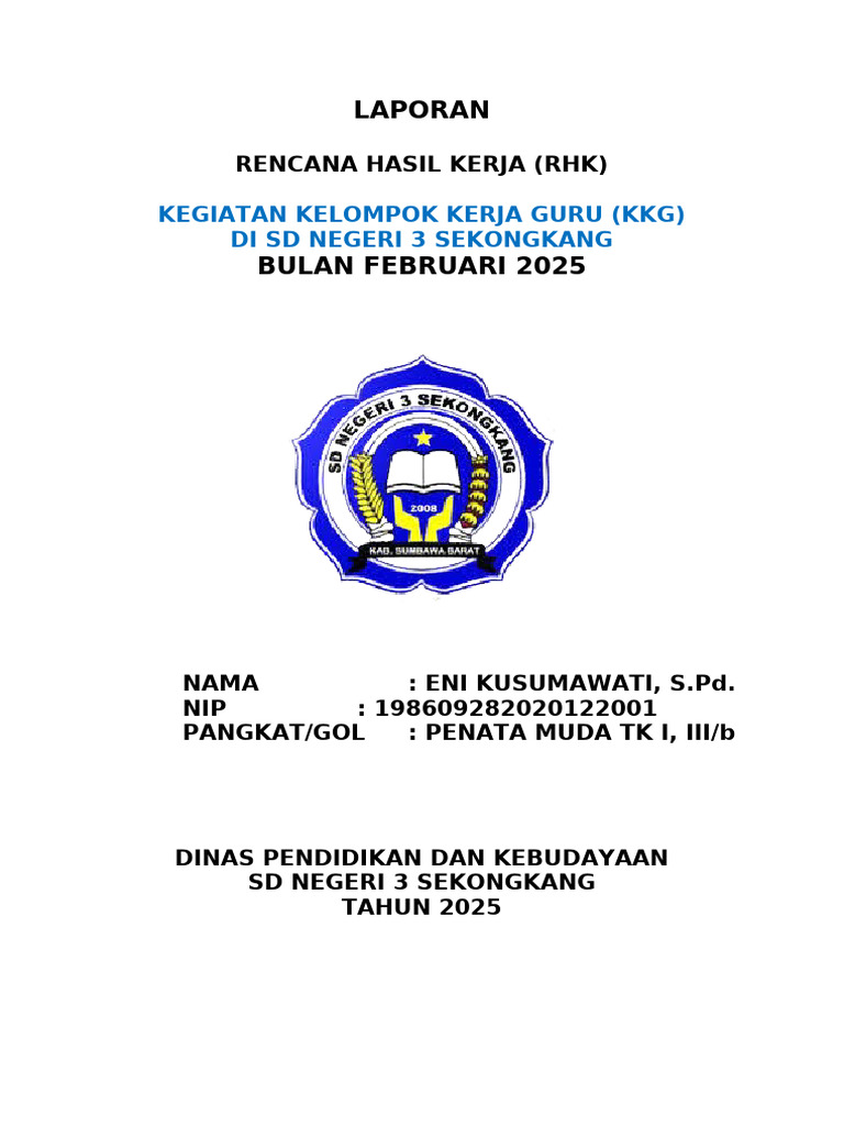 LAPORAN KKG Feb 2025 | PDF