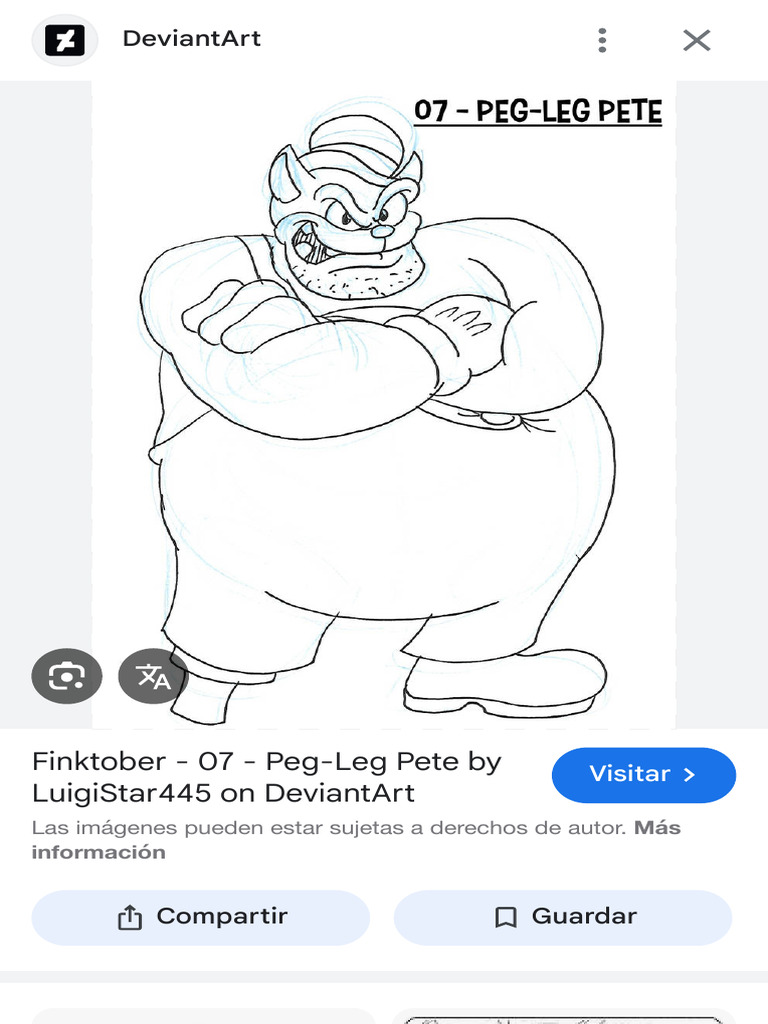 Finktober: Peg-Leg Pete en DeviantArt | PDF