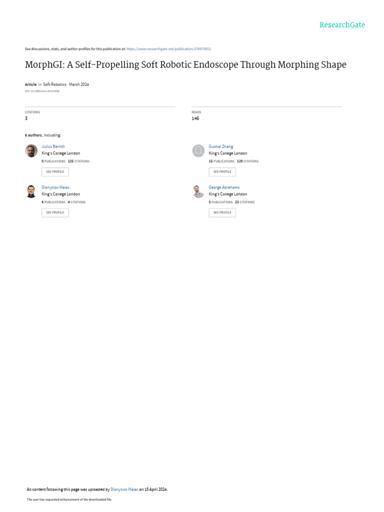 bernth-et-al-2024-morphgi-a-self-propelling-soft-robotic-endoscope-through-morphing-shape | PDF ...