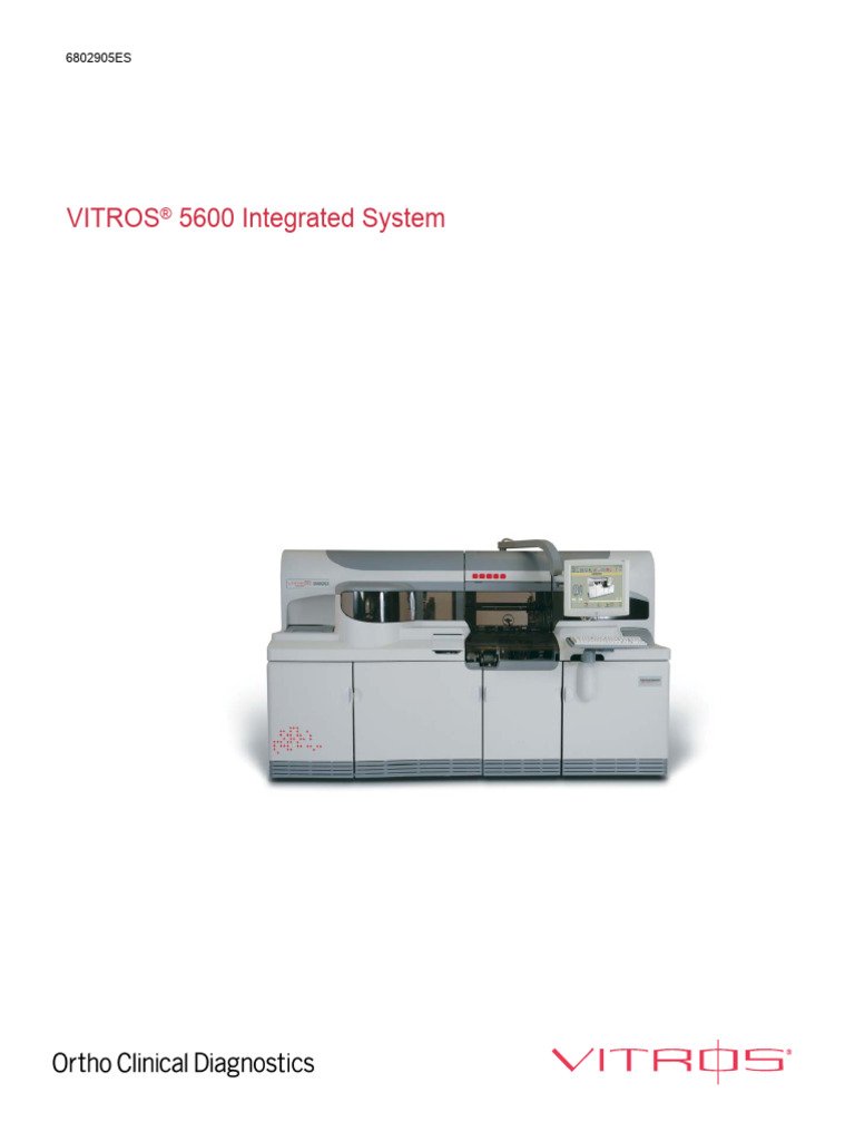 Manual de Servicio y de Usuario VITROS 5600 | PDF | Monitor de computadora | Marca comercial