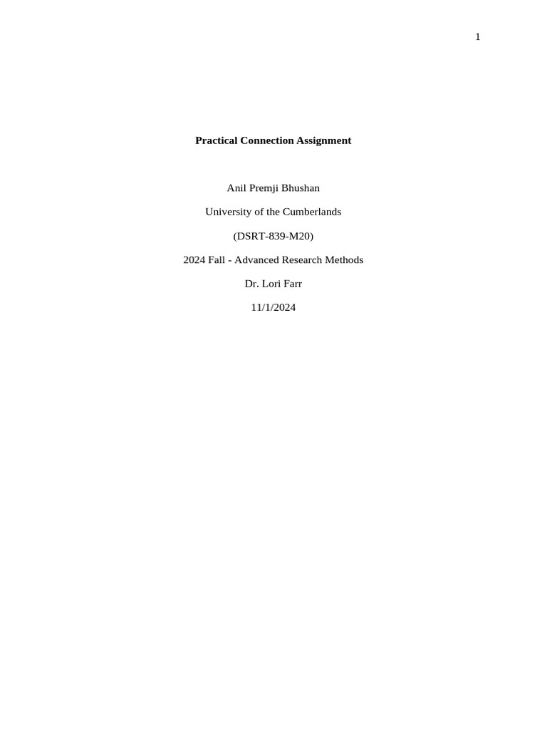 R.2 Residency Practical Connection - Submitted | PDF | Qualitative ...