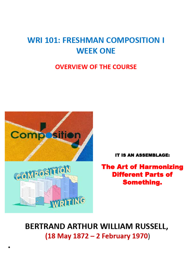 WRI 101 SLIDE A | PDF | Communication | Logic