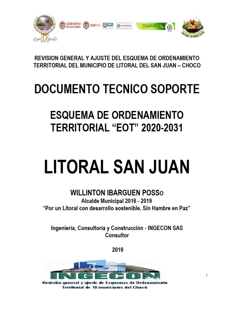 Eot El Litoral Del San Juan | PDF | Sustentabilidad | Colombia