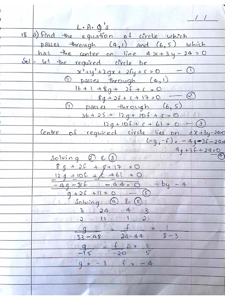 MATHS 2B LAQ's | PDF