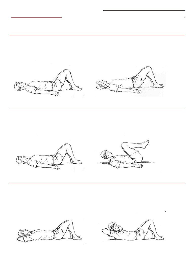EXERCICIS LUMBARS.BÃ_SIC | PDF | Pelvis | La columna vertebral