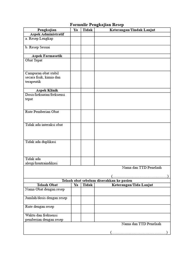 Validasi Dan Verifikasi (Form Resep) | PDF