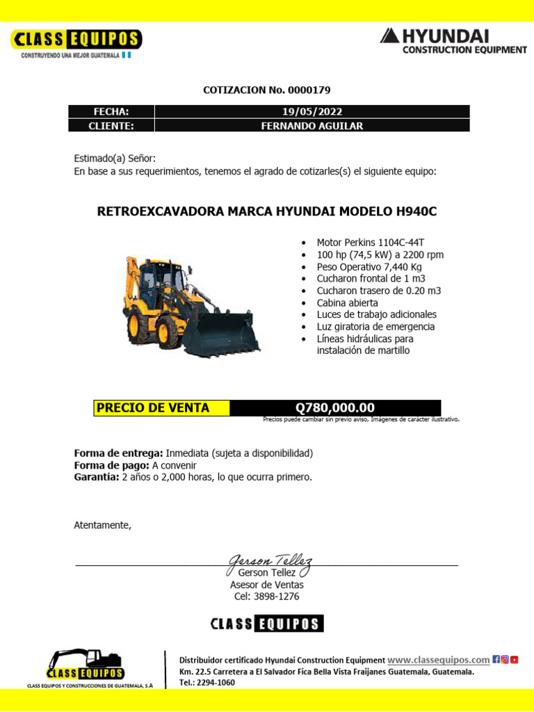 Hyundai h940c | PDF | Bienes manufacturados | Ingeniería mecánica
