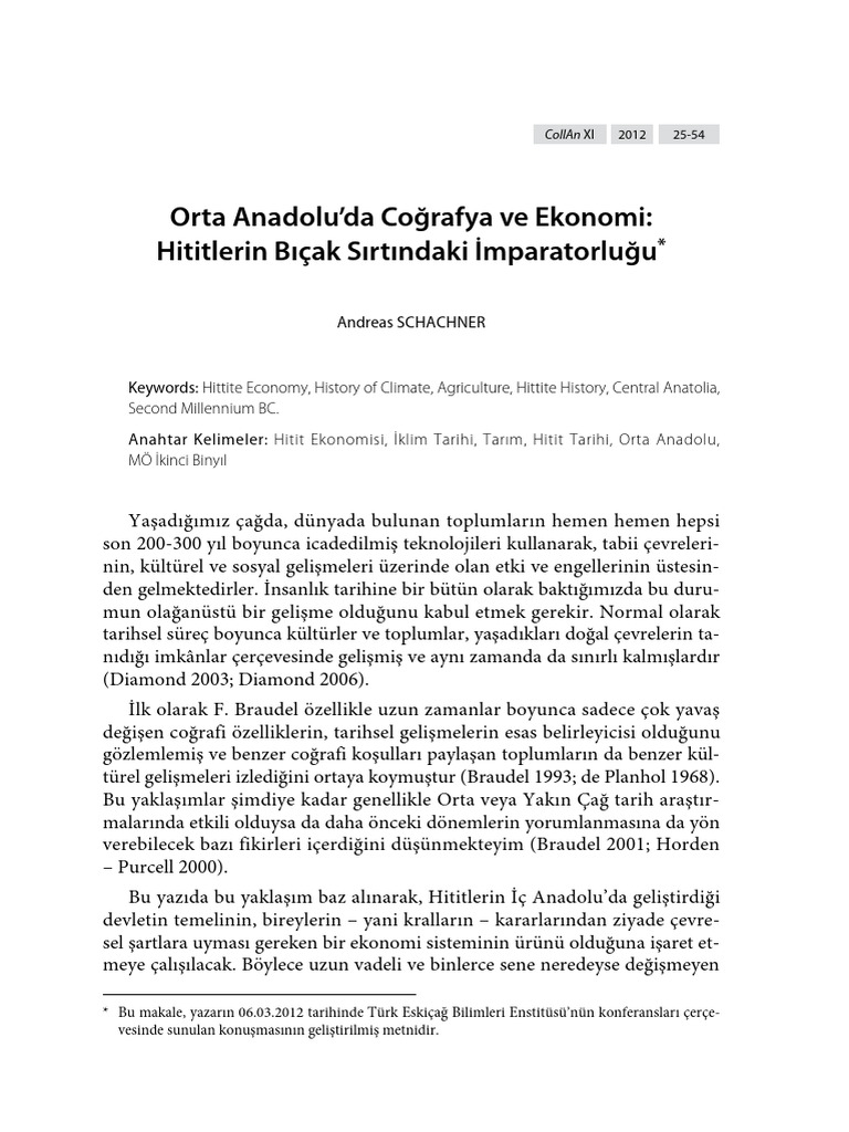 Orta Anadolu Da Co Rafya Ve Ekonomi Hititlerin B Ak S RT Ndaki Mparatorlu U (#919830) - 1715353 ...