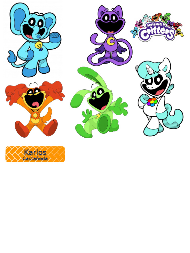 Smiling Critters Editable | PDF