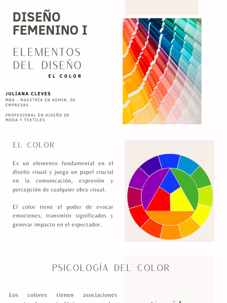 Psicología y Teoría del Color en Diseño | PDF | Color | Matiz