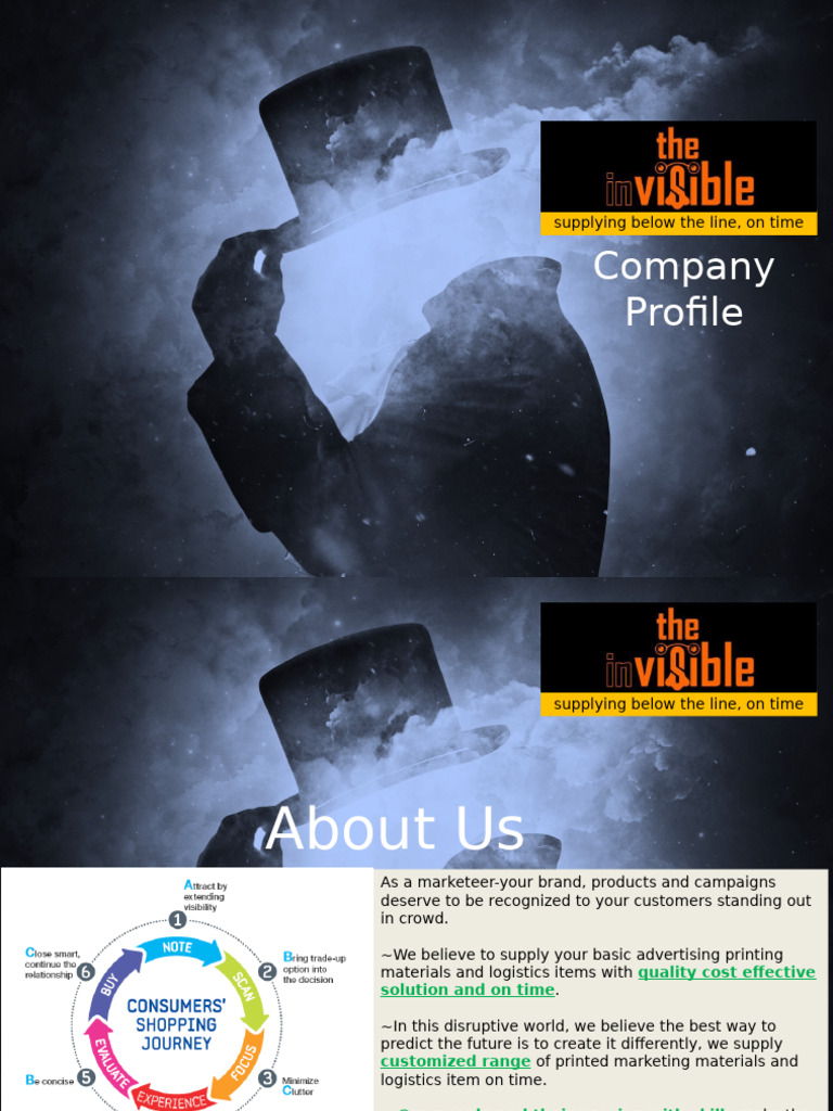 The Invisible Communication - Company Profile - 31st Dec 2019 | PDF