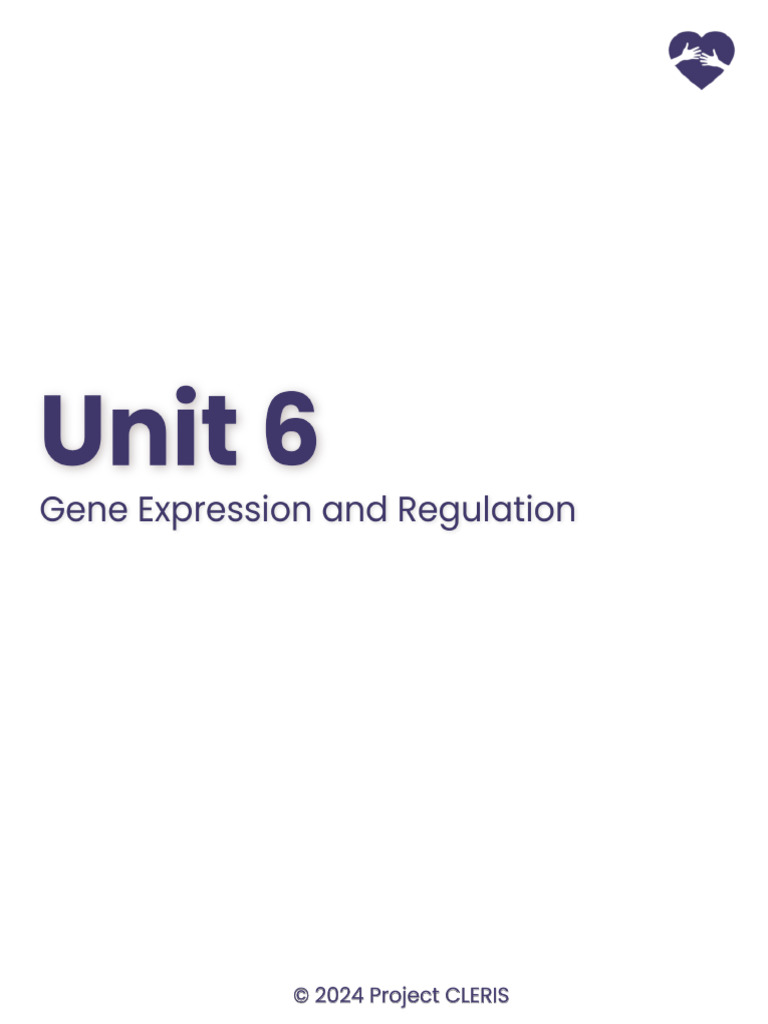 Unit 6 AP Biology Cheat Sheet | PDF | Operon | Repressor