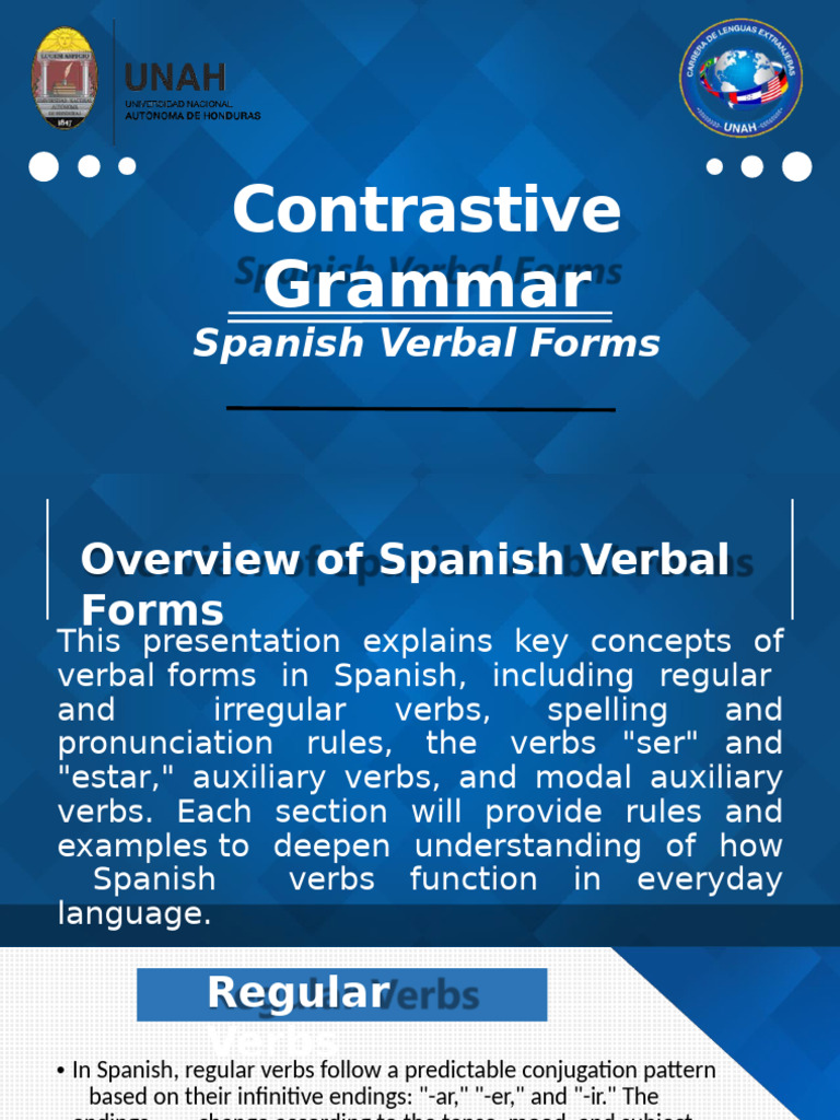 Semana 6 Verbs in Spanish | PDF | Semantic Units | Linguistic Morphology