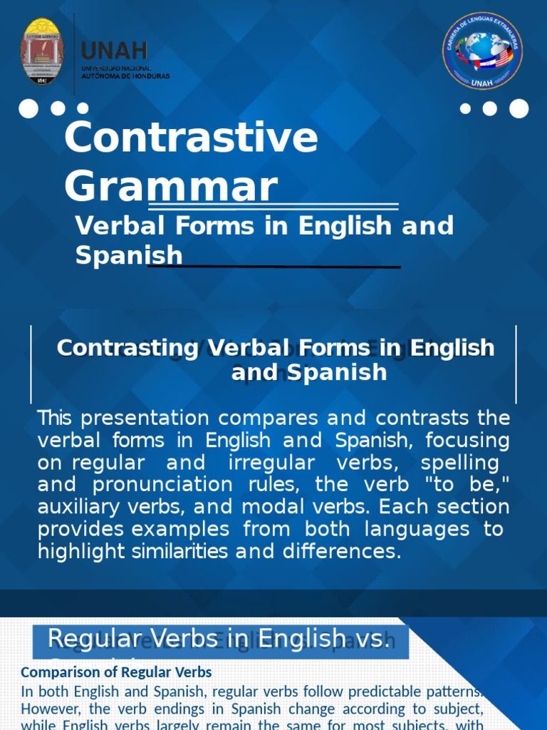 Semana 6 Verbal Forms in English and Spanish | PDF | Perfect (Grammar ...