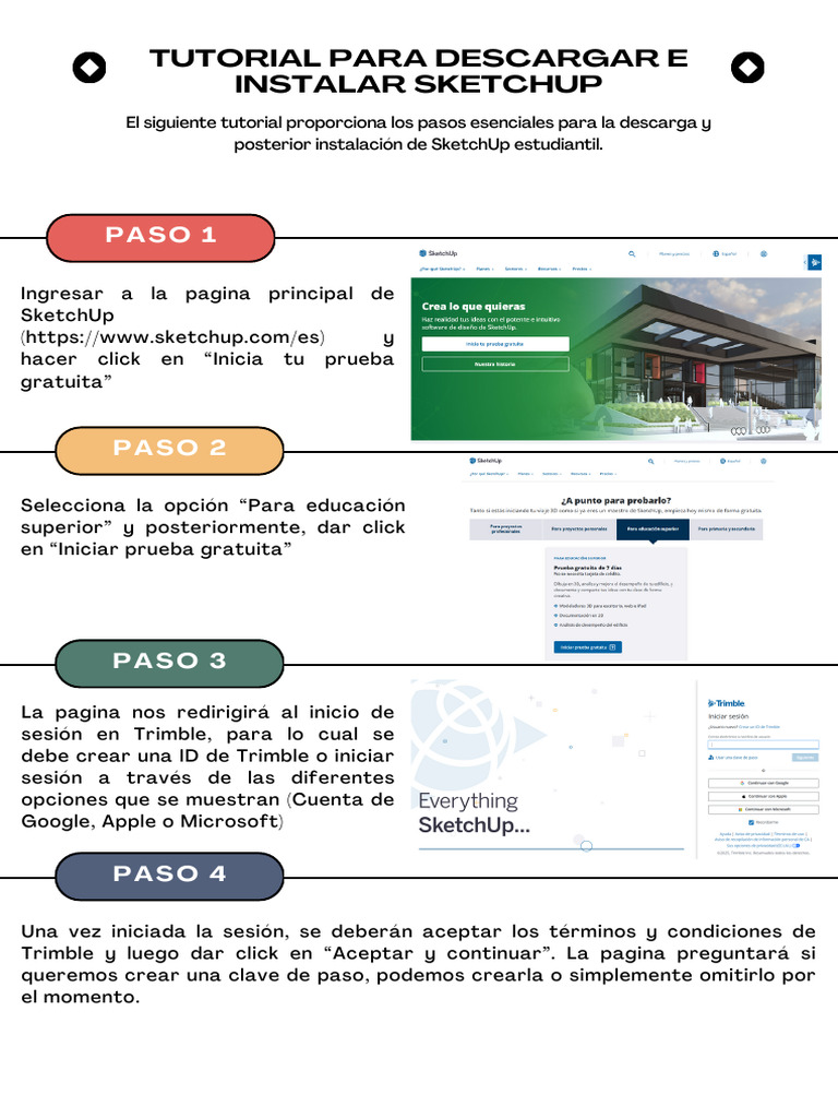 Tutorial de Descarga e Instalacion de SketchUp | PDF