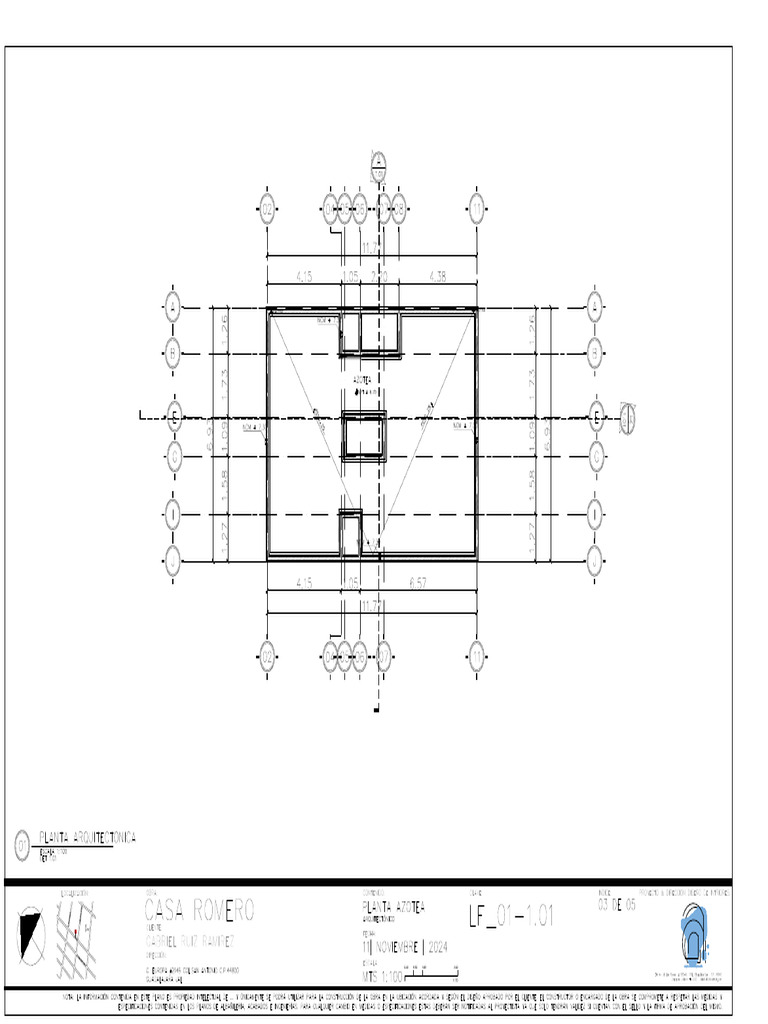 Planta Azotea Proyecto-TABLOIDE | PDF