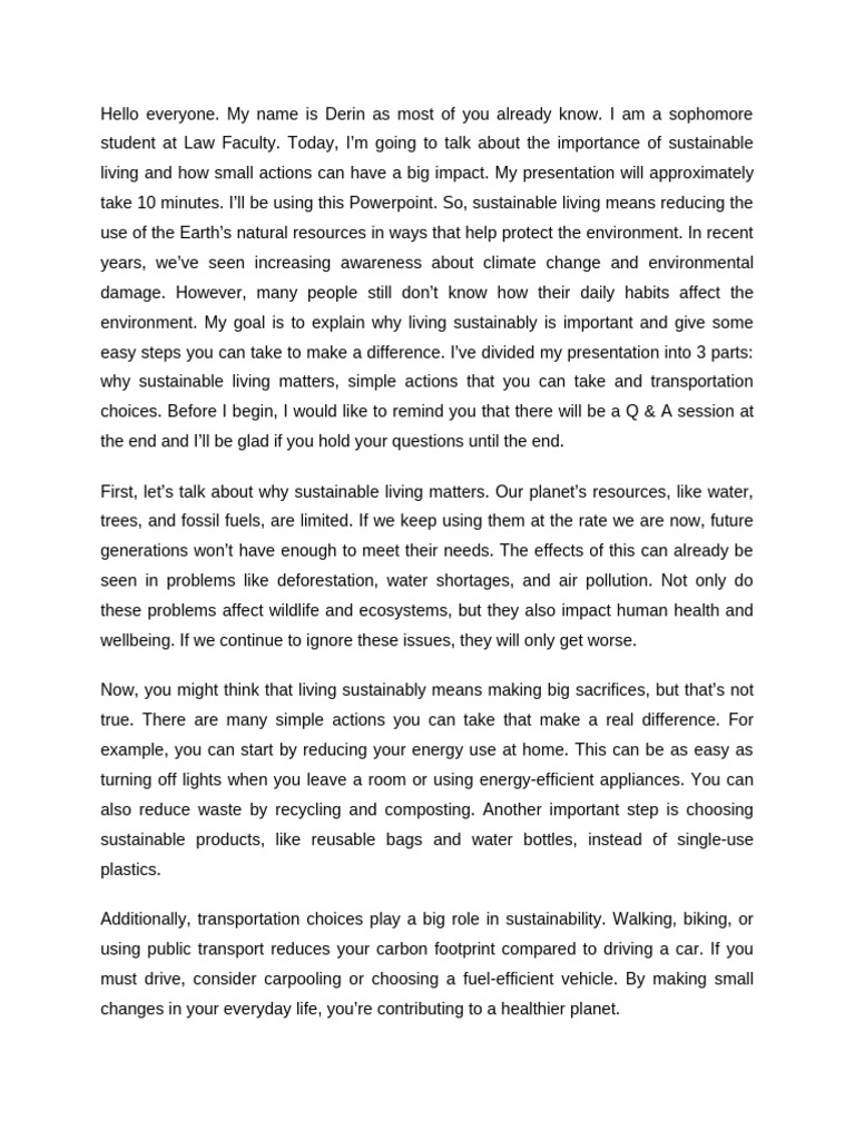 Script for 004 | PDF | Sustainability | Environmental Issues