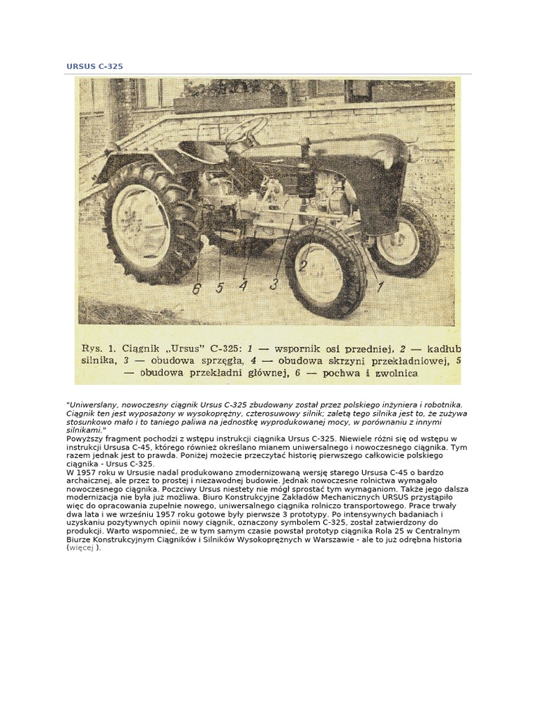 Ursus c325 - Kopia | PDF