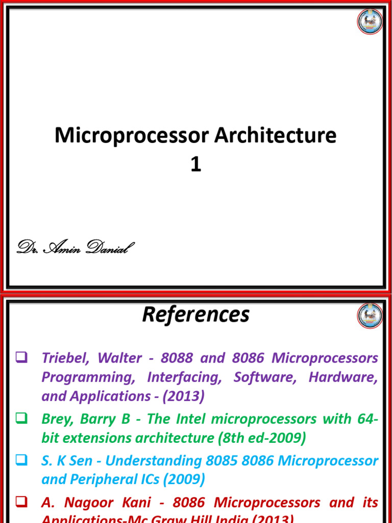 Lecture 2 Microprocessor Architecture 1 | PDF | Binary Coded Decimal | Integer (Computer Science)