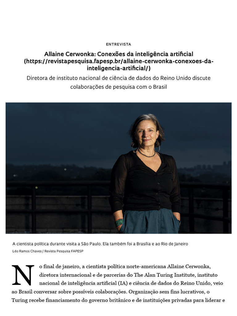 Allaine Cerwonka - Conexões Da Inteligência Artificial - Revista ...