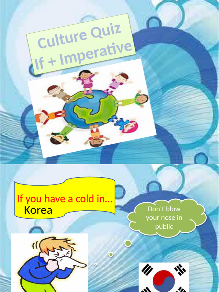 Culture Quiz - If - Imperative - Game | PDF