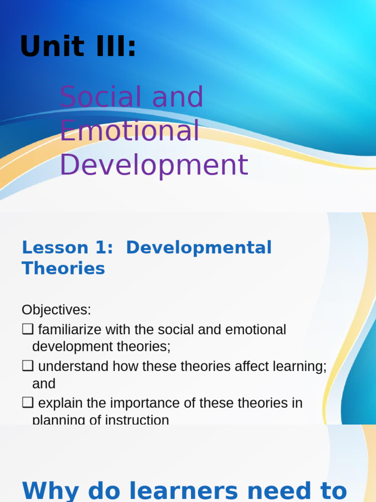 Unit III Report in Educ1 | PDF | Attachment Theory | Childhood