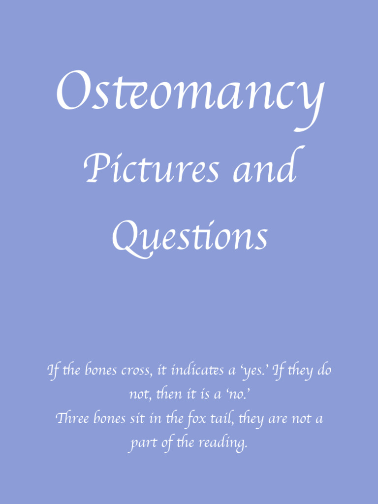 GSC Osteomancy Jackie | PDF