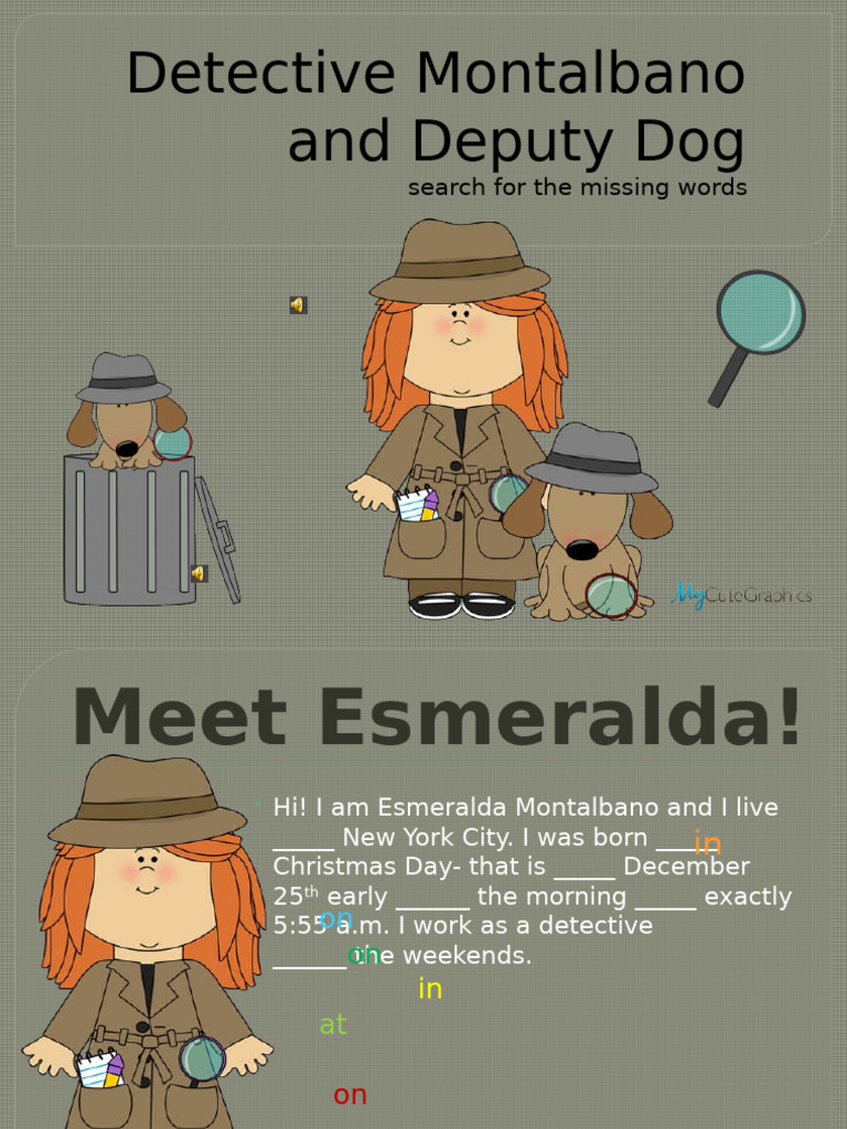Detective Montalbano's Word Search Adventure | PDF