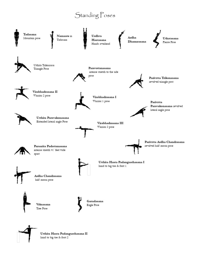 Standpose | PDF | Yoga | Hatha Yoga